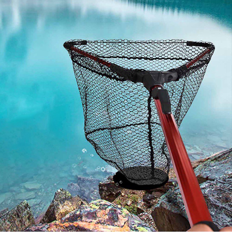 Aluminum Alloy Triangle Folding Dip Net Fly Fishing Hand Dip Net ...